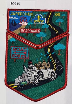 Boy Scout OA Flap Set Japeechen Lodge 341 NOAC 2000 | eBay
