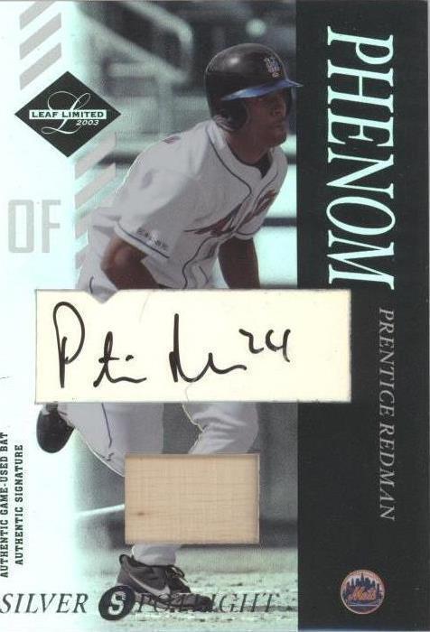 2003 Leaf Limited - Phenom Prentice Redman #180 Silver Spotlight /50 ...