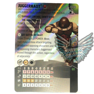 Marvel Heroclix JUGGERNAUT - L030 LEGACY CARD Smash & Destroy Set | eBay