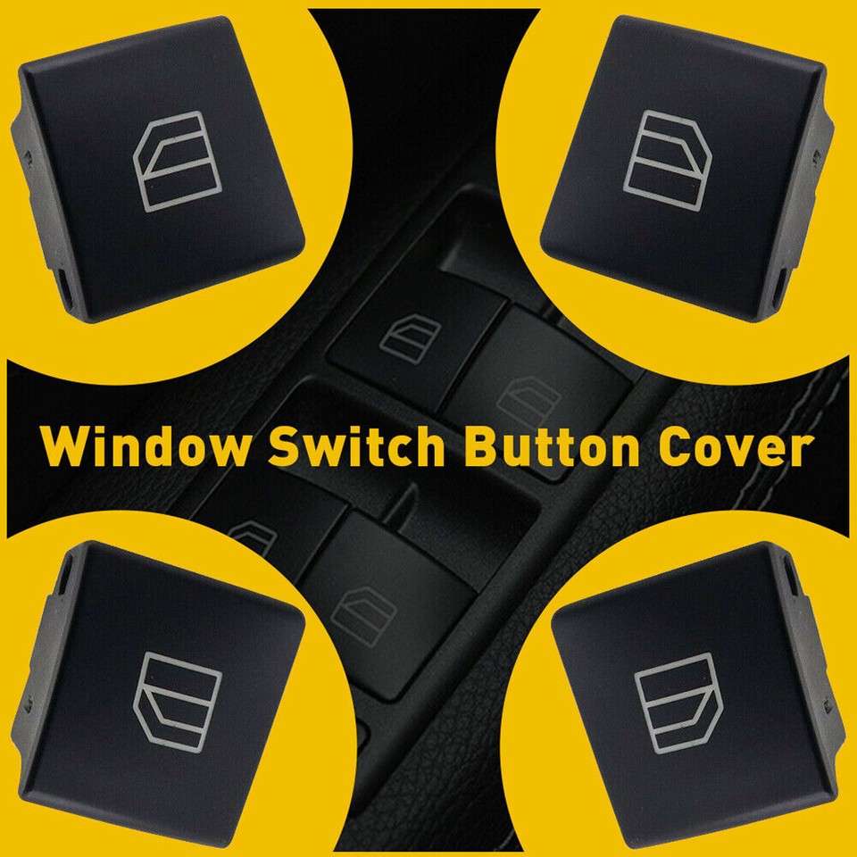 4pcs Driver Window Switch Button Cap for Mercedes-Benz W204 C-Class ...