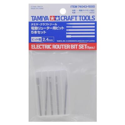 Tamiya 74043 2.4MM CRAFT TOOLS ELECTRIC ROUTER BIT SETC (5PCS) | eBay