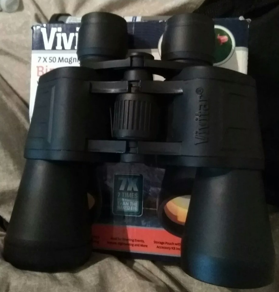 Vivitar Binoculars 7 x 50 Magnification with UV Coated Optics ...