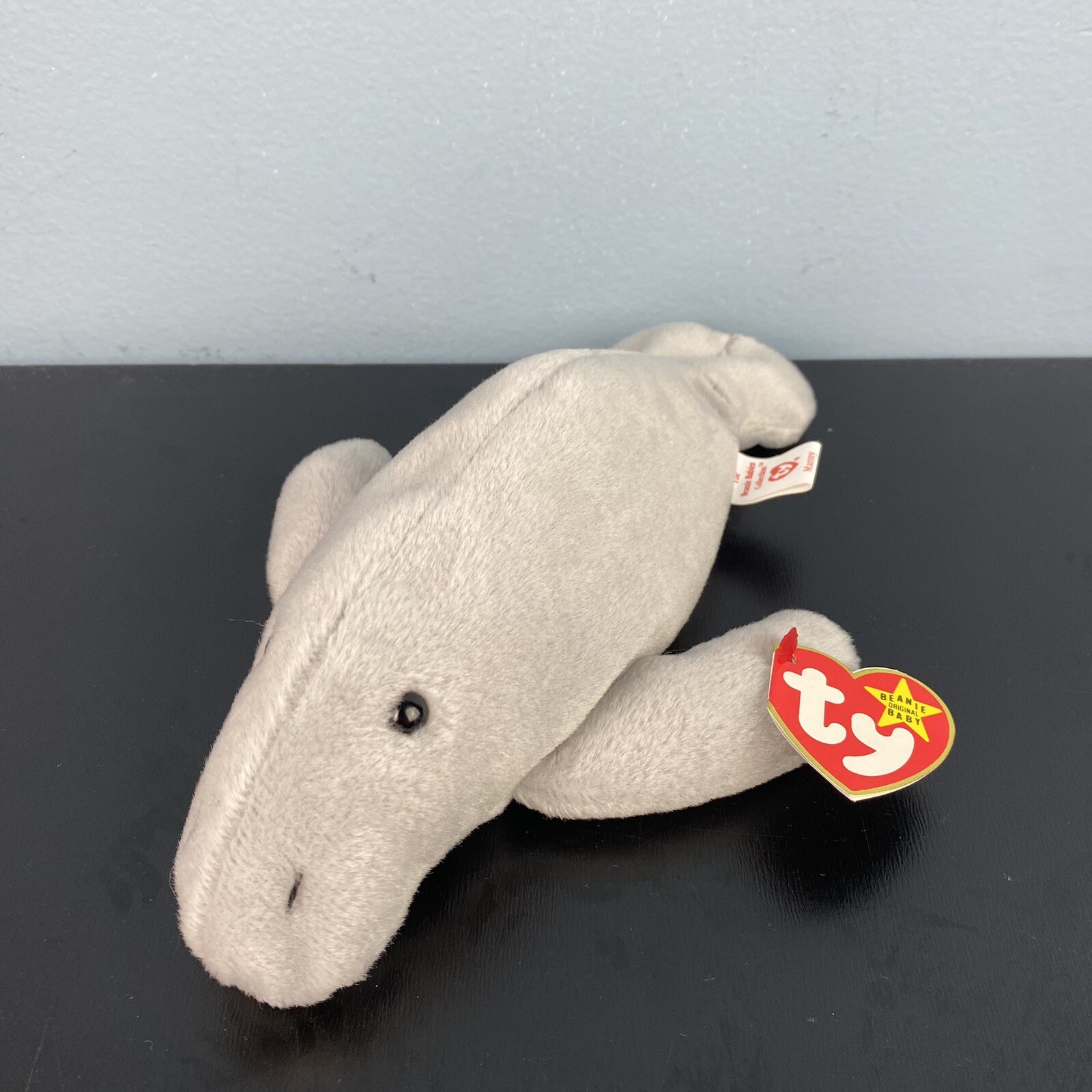 Ty Beanie Baby Manny The Manatee 3rd Generation Hang Tag 2nd Gen Tush ...