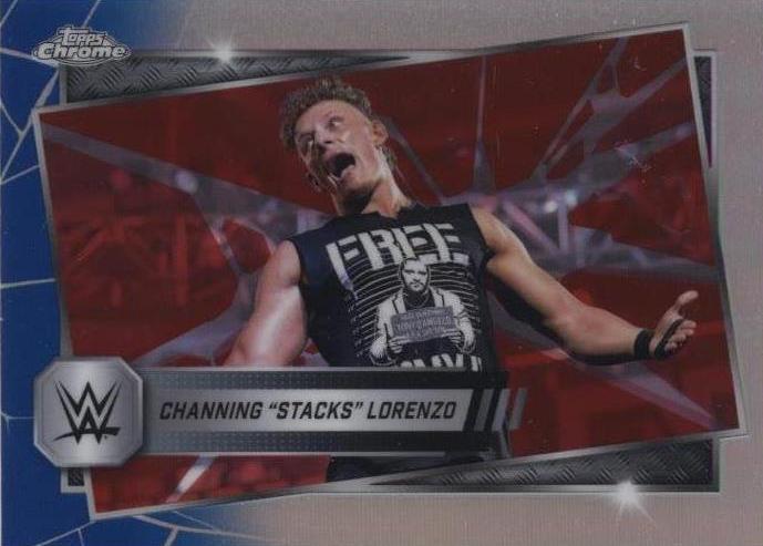 2025 Topps Chrome WWE - Channing "Stacks" Lorenzo #181 Red & Blue ...