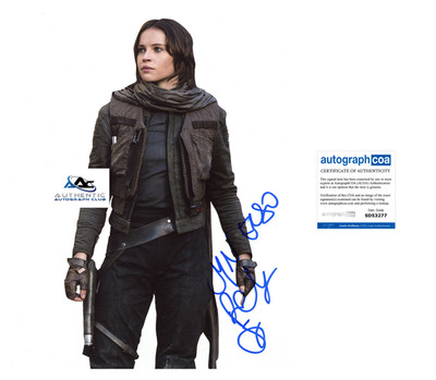 FELICITY JONES AUTOGRAPH SIGNED 11X14 PHOTO STAR WARS ROGUE ONE ACOA | eBay