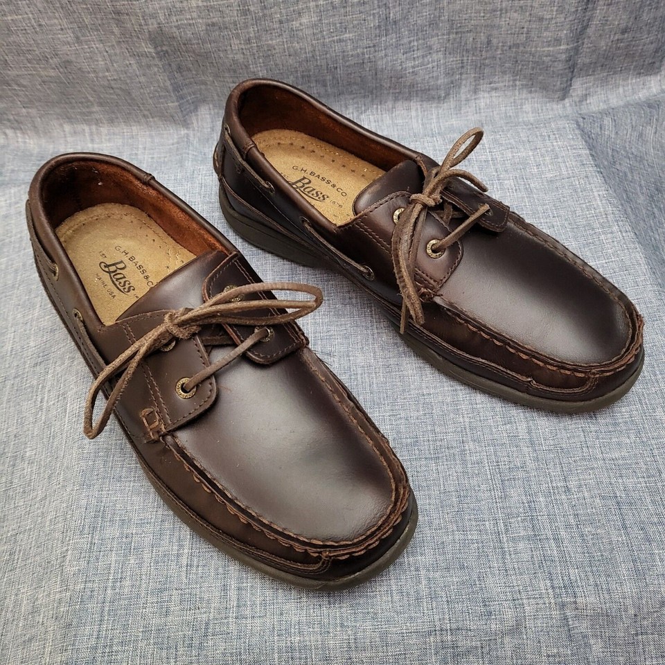 G.H. Bass Lewis Deck Shoe Docksiders Dark Brown Men's 10M | eBay
