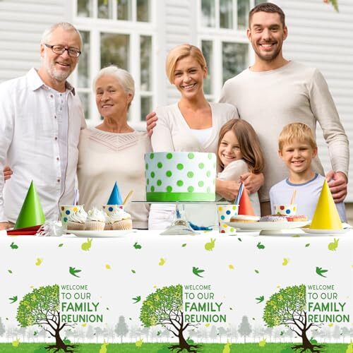 3Pcs Family Reunion Party Decorations Family Tree Reunion Tablecloths ...