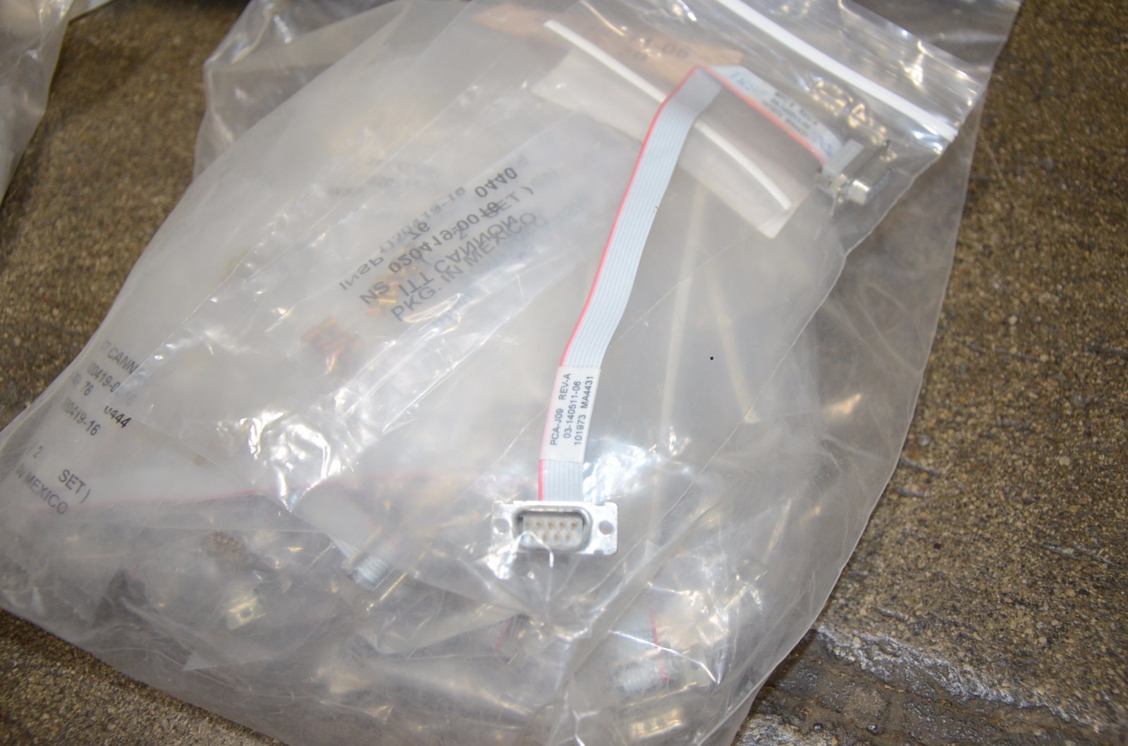 DB9 Male to Female 9 Position Flat Ribbon Cable ITT 101973 MA4431 ...