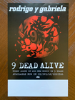 RODRIGO Y GABRIELA 9 Dead Alive 2-sided 11x17 Poster Tour PROMOTIONAL ...