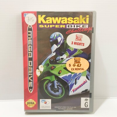 Kawasaki Super Bike + Box - Sega Mega Drive - Tested & Working - Free ...