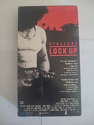 Lock Up (VHS, 1989) Rare First Release, Sylvester Stallone, Donald ...