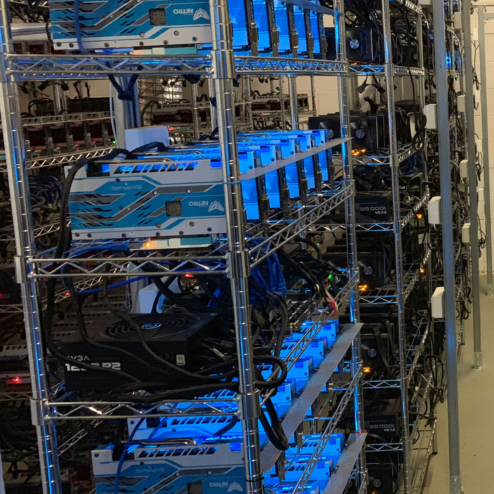 1 x Crypto Mining Rig Ethereum Bitcoin Alt Coins 12 GPUs (32Mh/s per ...