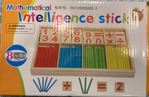 Mathematical Intelligence Stick Math Counting Wood Numbers Children ...