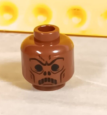 LEGO Minifigure Brown Head Alien Harry Potter DEATH EATER Wrinkles ...