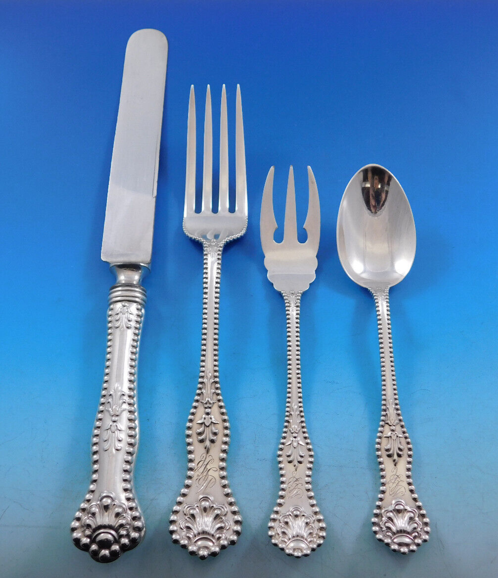Charles II by Dominick & Haff Sterling Silver Flatware Set Service 77 ...