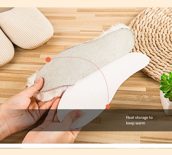 Sheepskin Insoles Soft Warm Winter Thick Inner Soles Sheep Wool Shoes ...