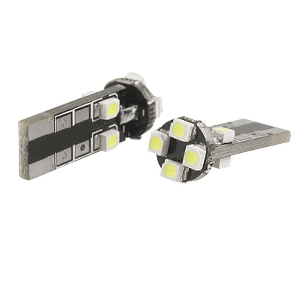 2pc T10 8 SMD Canbus LED Side Marker Light Bulb White 2825 2827 168 194 ...