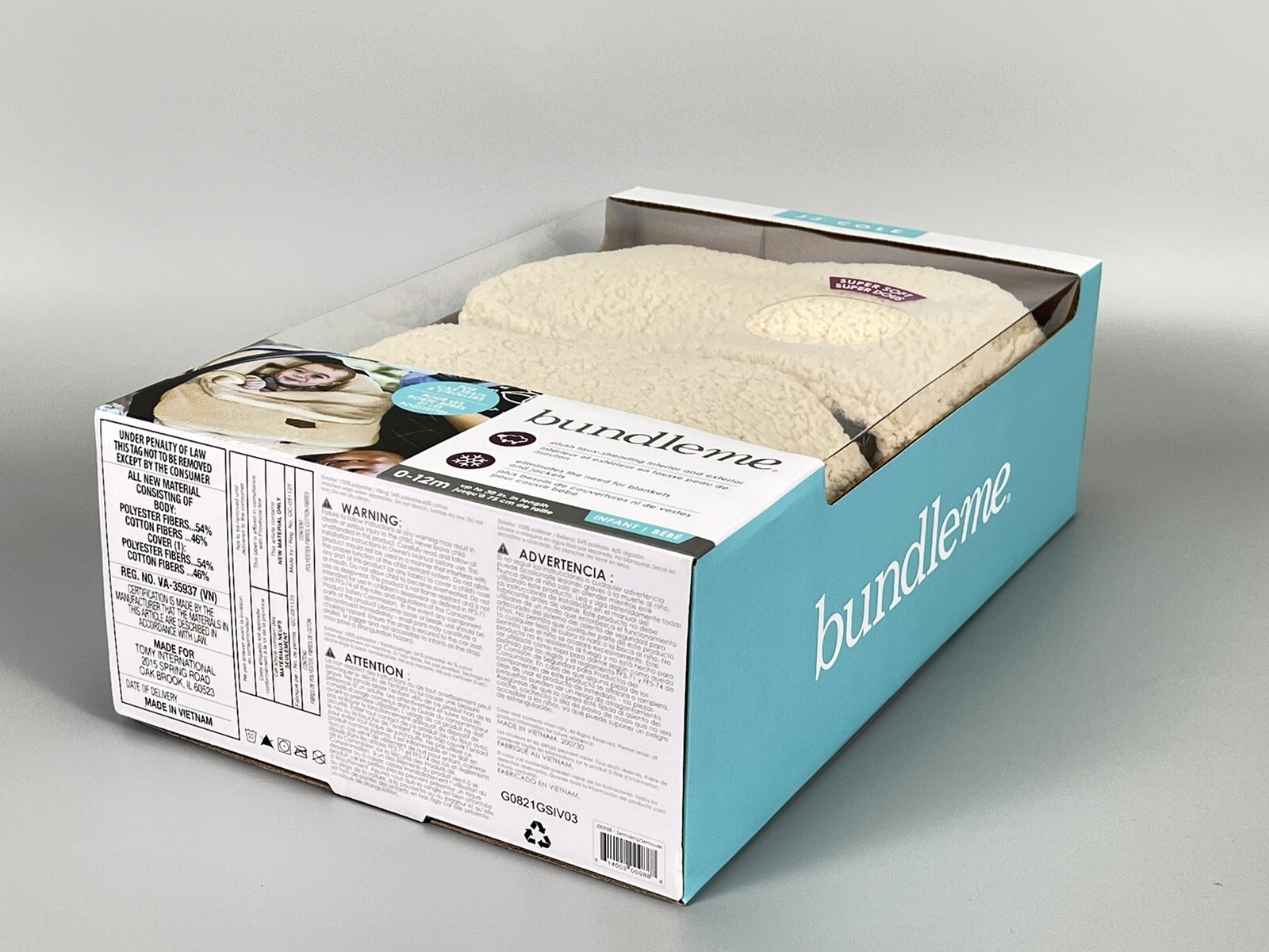 JJ Cole Bundle Me Car Seat Stroller Cover Baby Bunting Bag Plush Faux ...