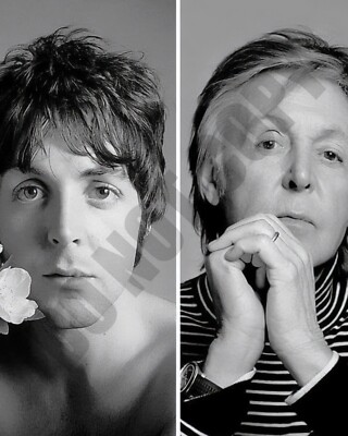 Paul McCartney From The Beatles Then and Now 8x10 Photo | eBay
