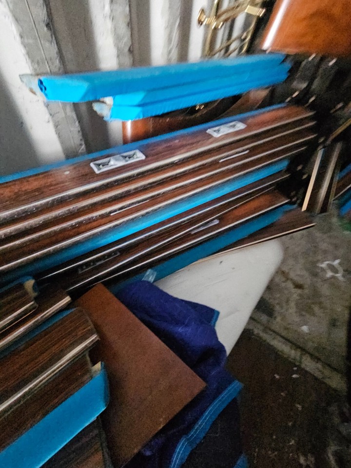 POOL TABLE BRUNSWICK GOLD CROWN 3 MAPLE parts full frame,legs,center ...