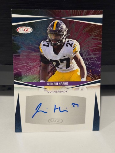 Jermari Harris 2025 Sage Low Series Red Rookie Auto A-JH4 Iowa Hawkeyes ...