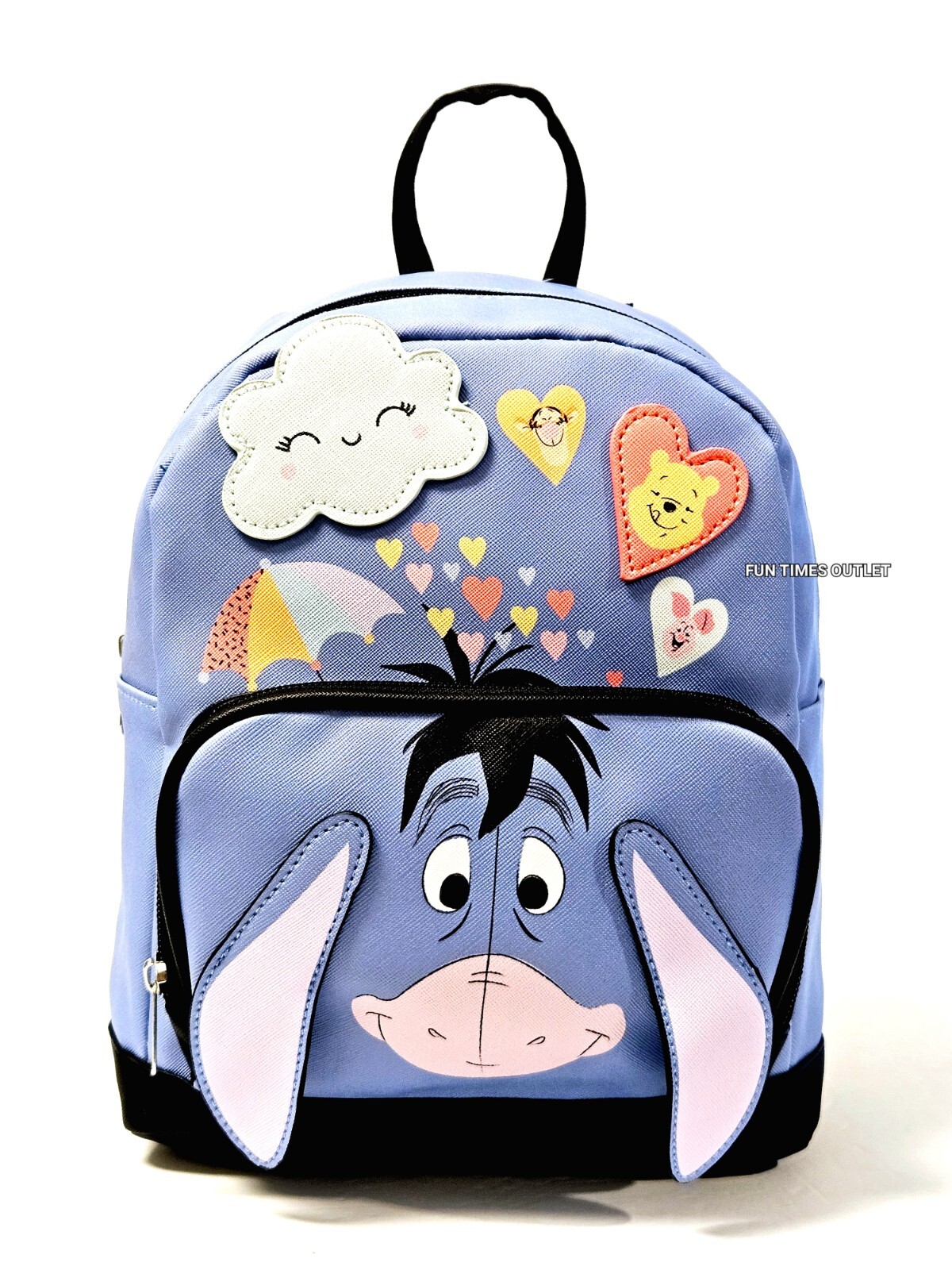 Disney Eeyore 3D 10" Faux Leather Backpack Purse Lady Carry All Travel ...