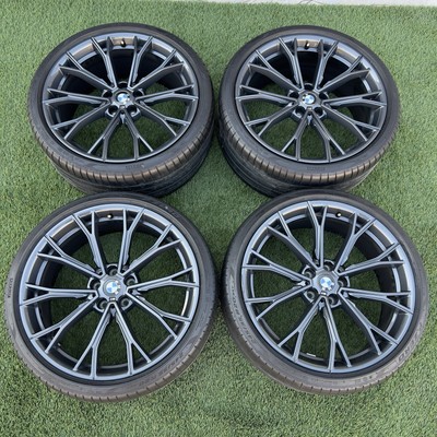 BMW 669M 20” OEM Rims Set Orbit Gray G30 G31 G11 G12 Double Spoke RIMS ...