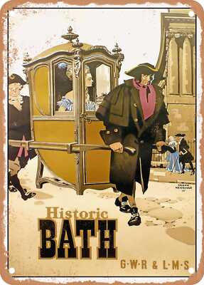 METAL SIGN - 1946 Historic Bath GWR LMS 2 Vintage Ad | eBay