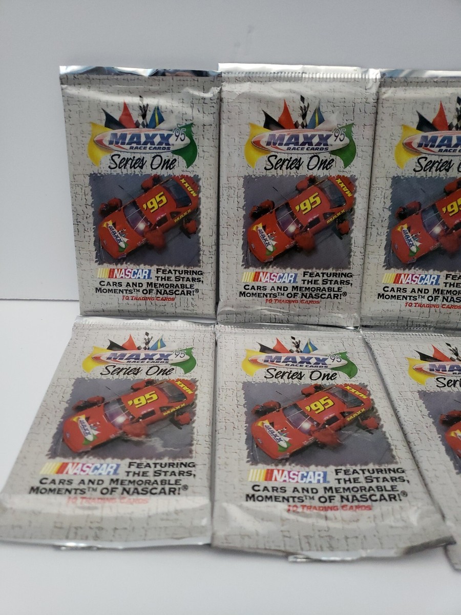 1995 MAXX Nascar Series 1 | 10 Sealed Packs | 10 Cards Per 1995 MAXX Nascar Series 1 | 10 Sealed Packs | 10 Cards Per
