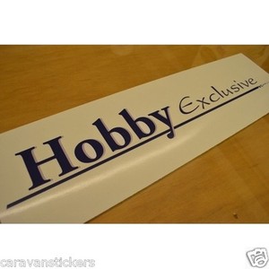 HOBBY 'Hobby Exclusive' Rear Roof Caravan Name Sticker Decal Graphic ...