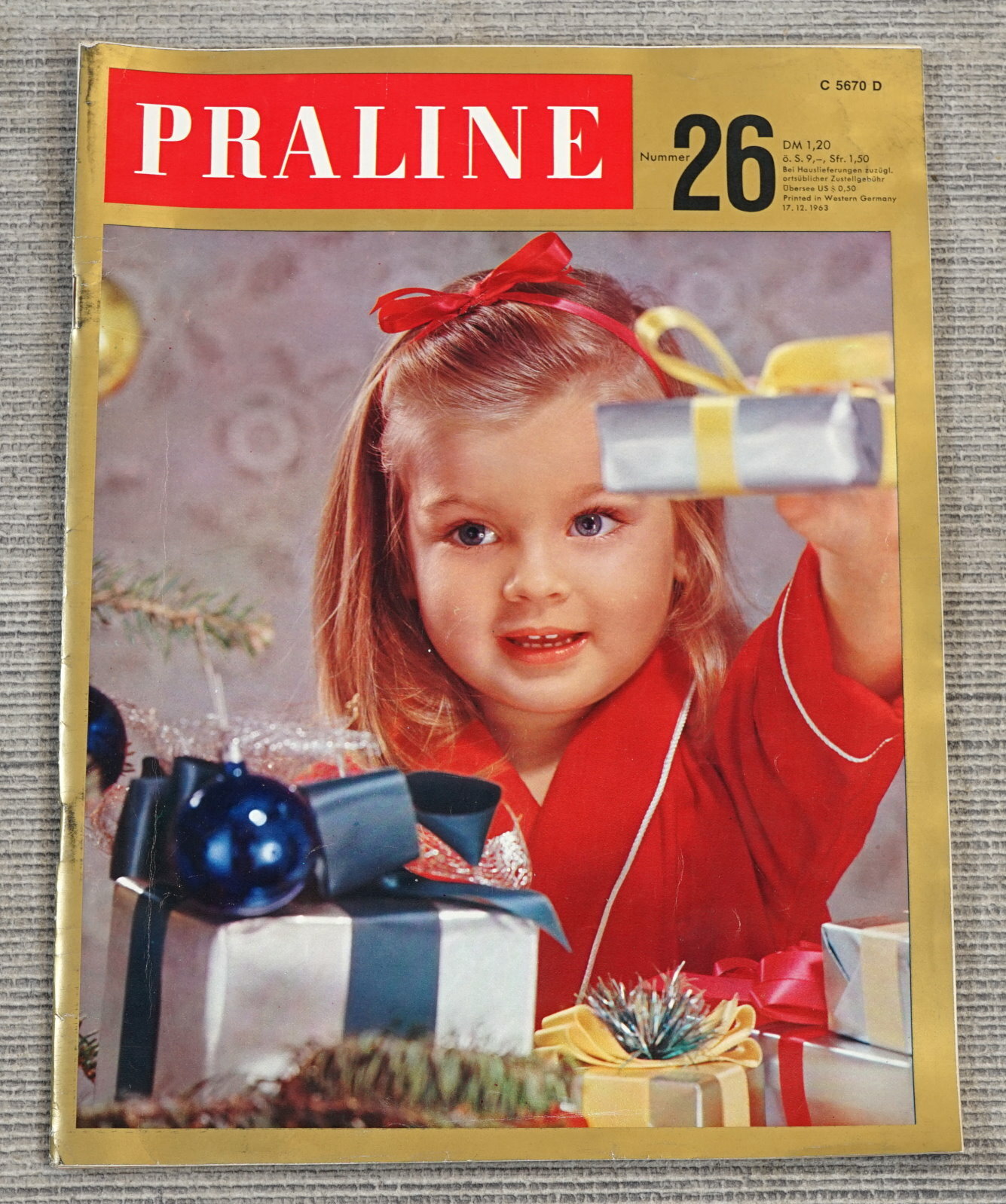 Praline Nr. 26 Zeitschrift 17.12.1963 Reise Wissen Mode Wohnen Rezepte ...