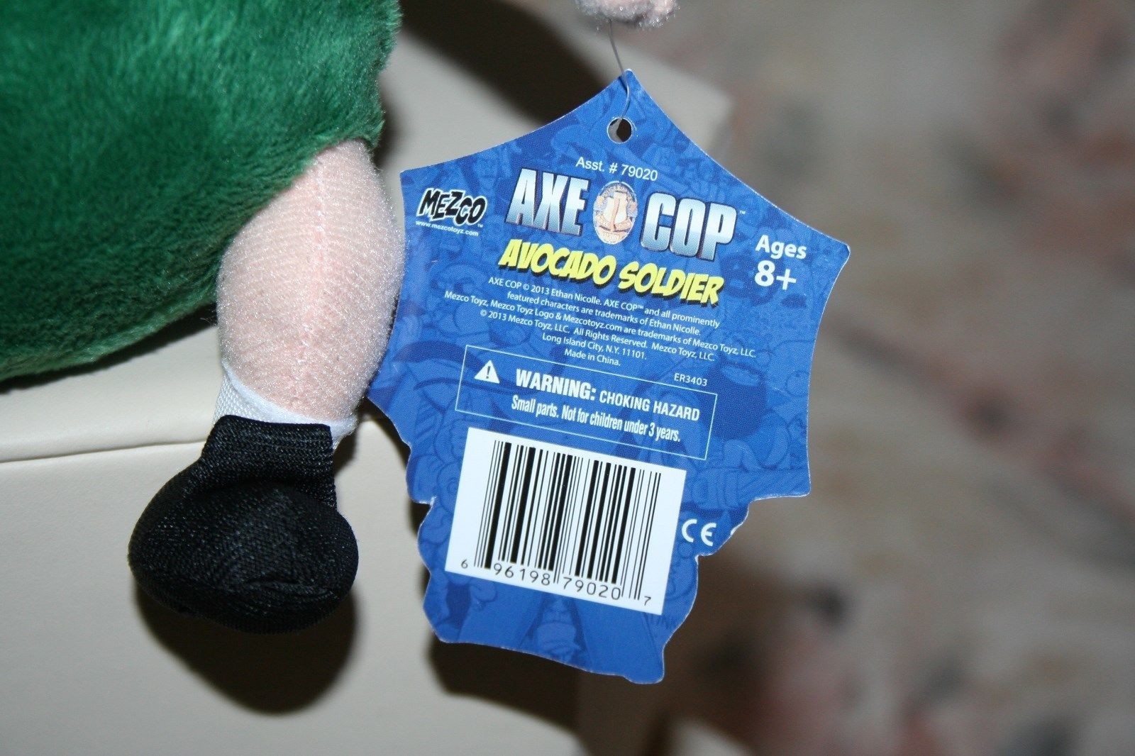 AXE COP AVOCADO SOLDIER PLUSH STUFFED FIGURE TOY MEZCO 2013 NEW 9" TALL ...