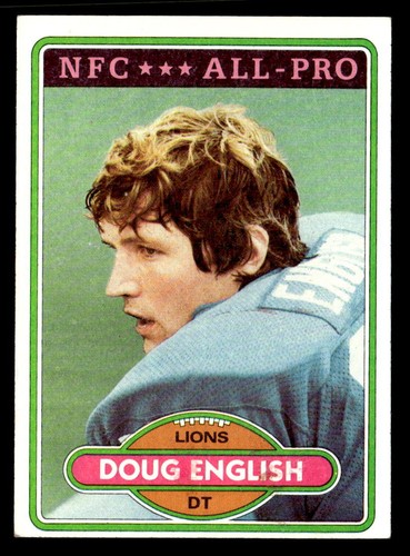 Doug English 1980 Topps Card #140 Detroit Lions | eBay