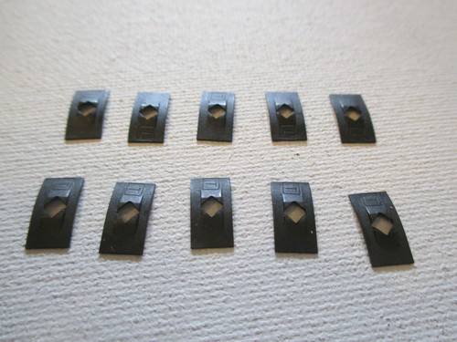 10 Flat push on retainer clips suit 1/16" stud size New Badge Emblem ...