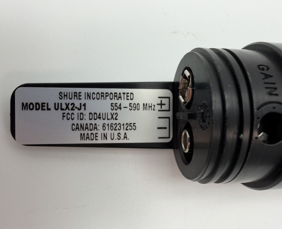 Shure ULX2 SM58-J1 Wireless Handheld Microphone 554–590 MHz Transmitter ...