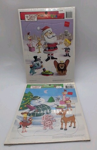 2 Vintage Golden Books The Island of Misfits Toys Rudolph Frame-Tray ...