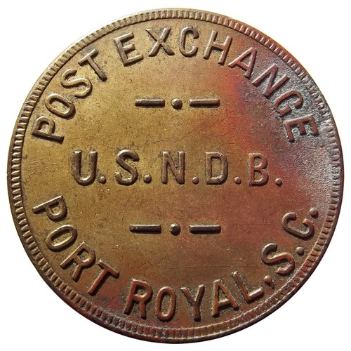 (1911-15) South Carolina Military Token - Post Exchange, Port Royal ...