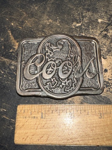 vintage bronze belt buckle - Gem