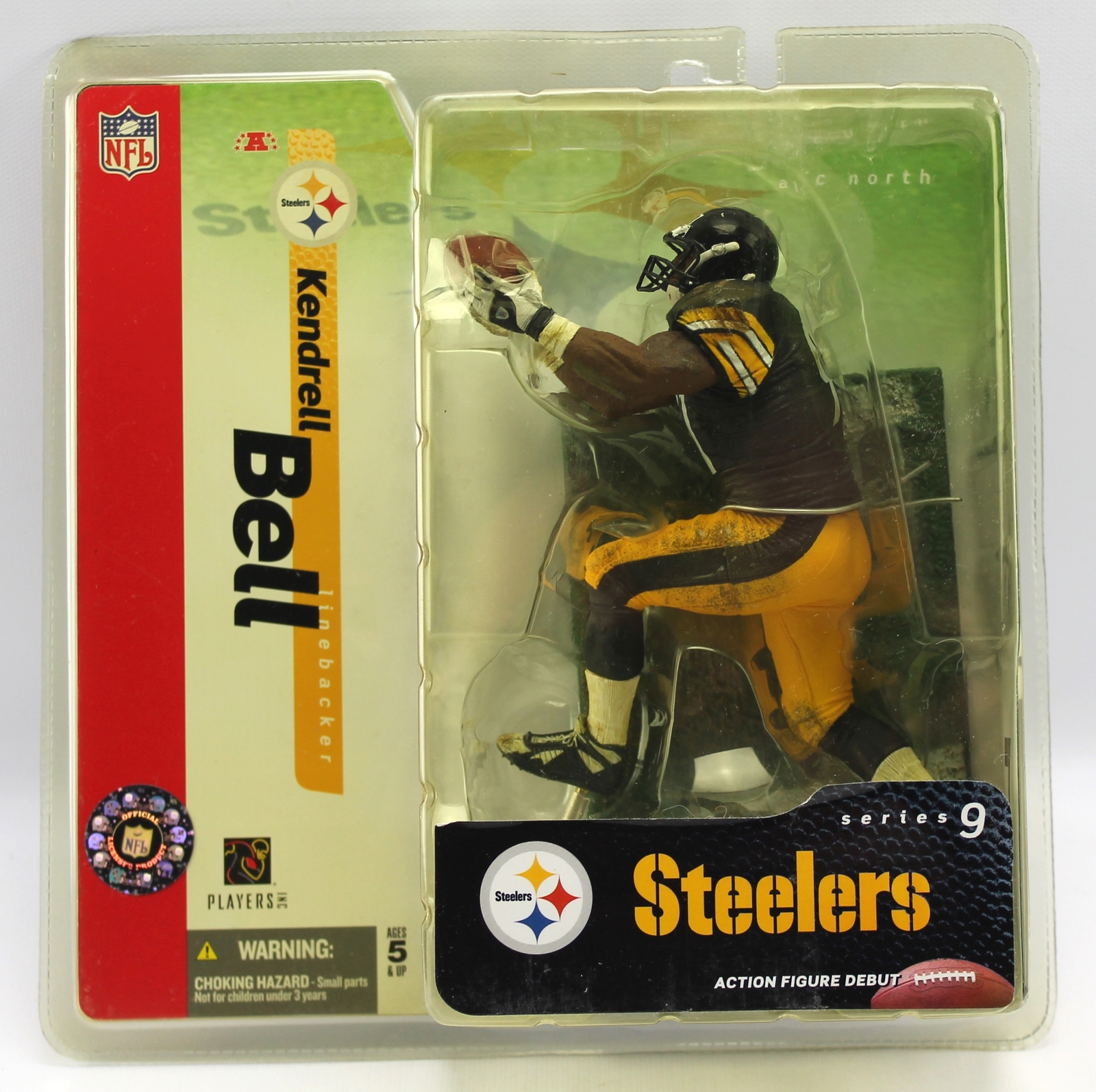 McFarlane Kendrell Bell Steelers Series 9 Dark Jersey Variant Action ...