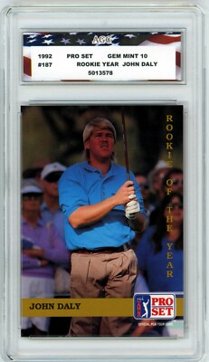 1992 Pro Set #187 John Daly Rookie of the Year AGC 10 Gem Mint | eBay
