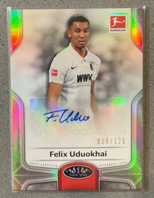 2020-21 Topps Tier One Bundesliga #BO-FU Felix Uduokhai /125 Break Out Auto Card | eBay