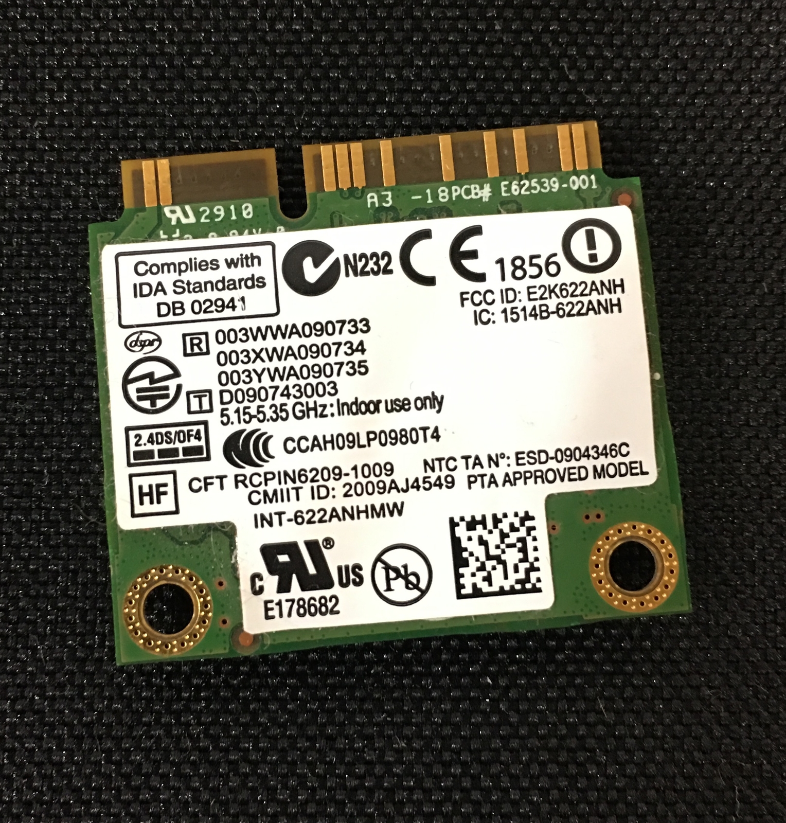 Dell Intel Centrino Advanced-N 6200 622ANHMW/02GGYM | eBay