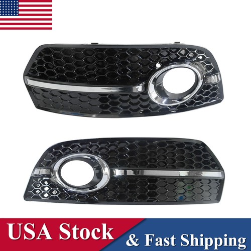 For 2009-2012 Audi Q5 Front Bumper Fog Light Covers Grilles Bezels ...