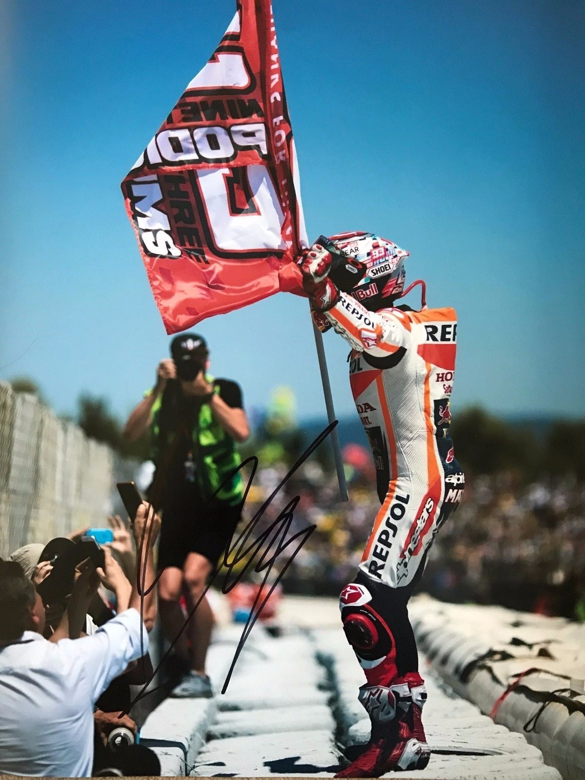 MARC MARQUEZ HAND SIGNED REPSOL HONDA MOTOGP 16X12 PHOTO PROOF. | eBay