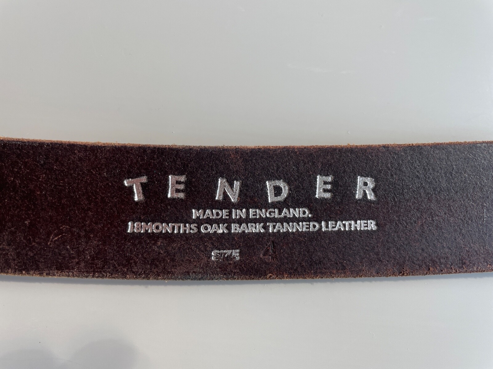 Tender Co. S-Buckle Oak Bark Tanned Leather Belt in … - Gem