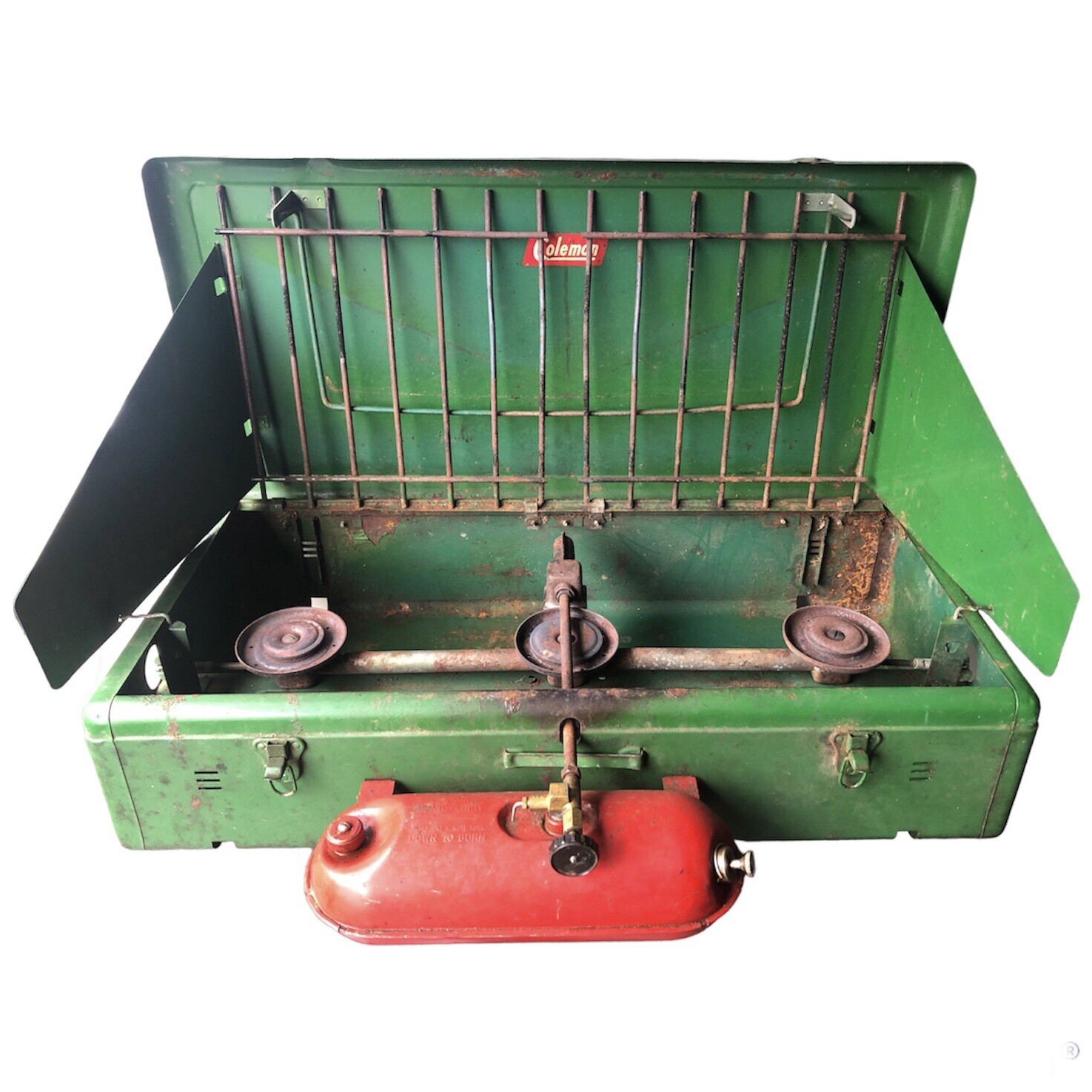 Vintage Coleman 426B 3 Burner Camp Stove With Tank for sale online | eBay