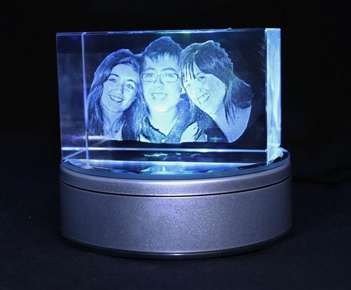 Personalised Lasered 3D Photo Crystal | eBay