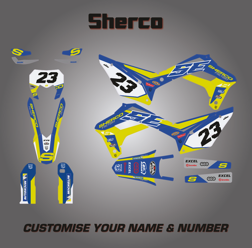 Sherco 125 250 300 SE 2017 2018 2019 2020 2021 2022 2023 Full Graphics ...