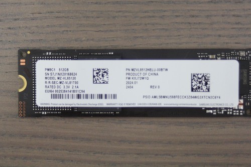 Samsung PM9C1 512GB PCIe Gen 4x4 NVMe M.2 2280 SSD - MZVL8512HELU-00BTW ...