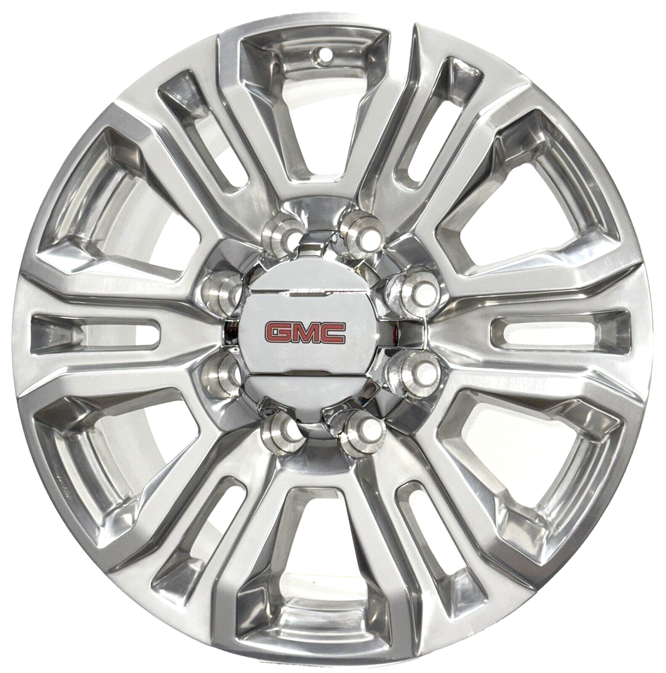 20" polished OE replica 5957 rims fits 2011 2024 GMC Sierra 2500 3500 ...